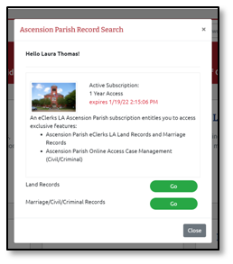 How to use the Louisiana Parish Search - eClerks LA